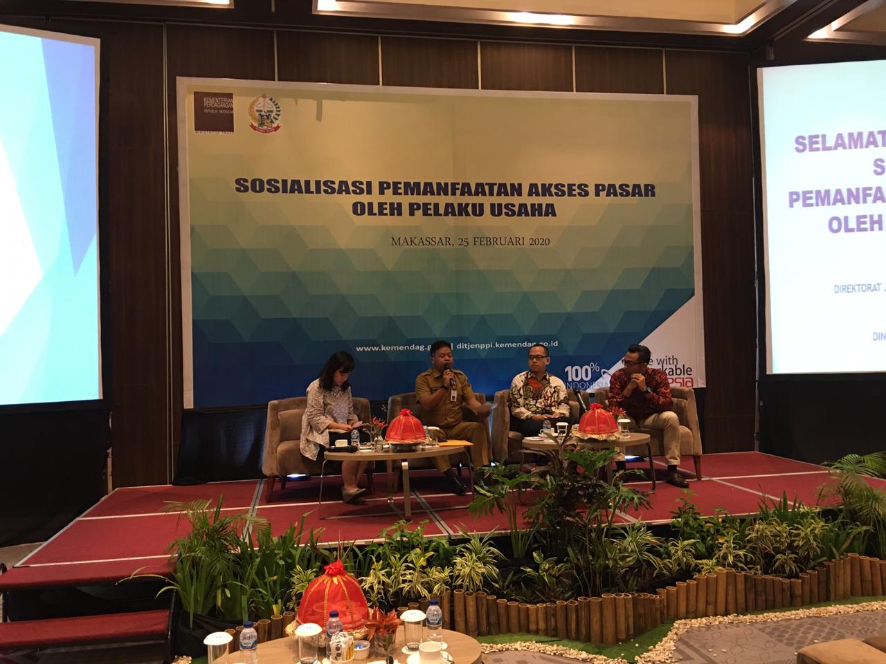 Sosialisasi Pemanfaatan Akses Pasar oleh Pelaku Usaha di Provinsi ...