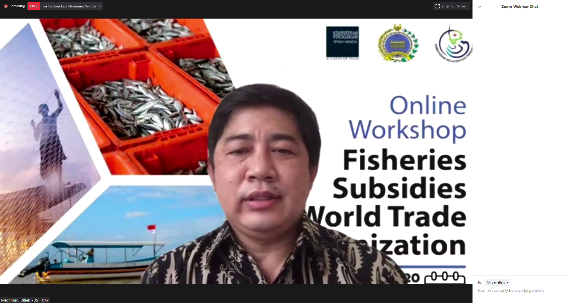 Online Workshop Perkembangan Perundingan Fisheries Subsidies di WTO, 8 ...