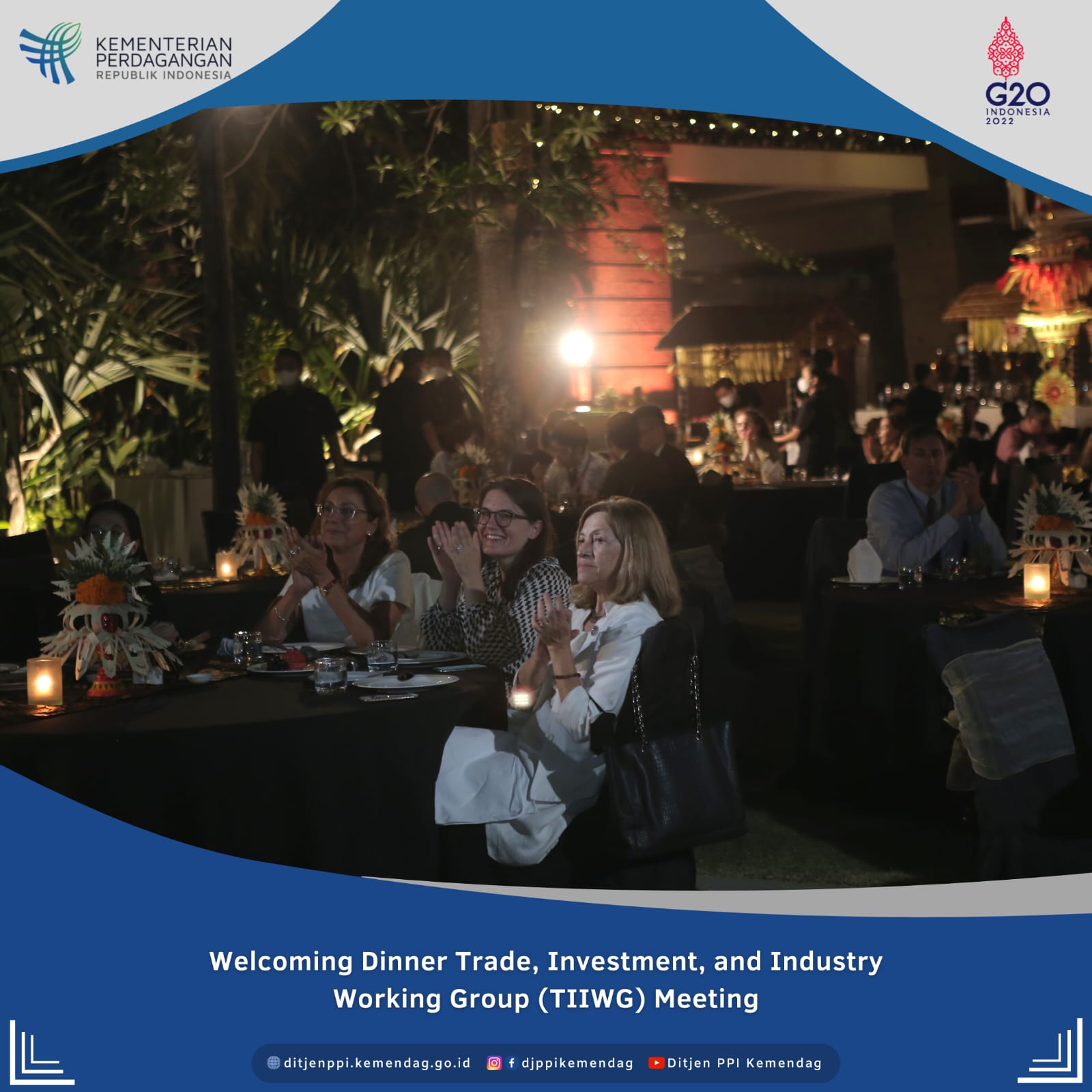 Welcoming Dinner Trade, Investment, and Industry Working Group (TIIWG ...